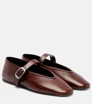 Le Monde Beryl Stella Leather Mary Jane Flats
