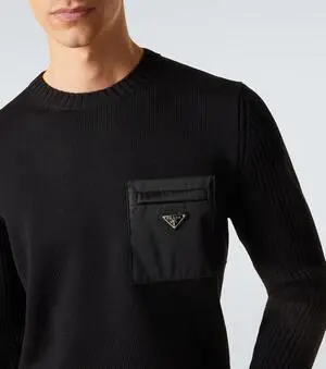 Prada Virgin Wool Crewneck Sweater