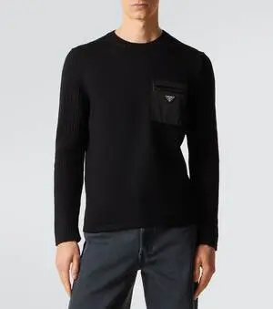Prada Virgin Wool Crewneck Sweater