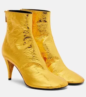 Gold Tone Boots For Women