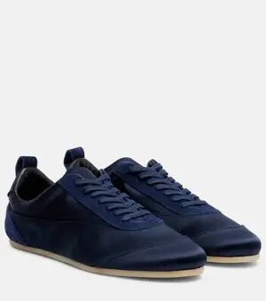 JIL SANDER Etage Satin Sneakers - Blue