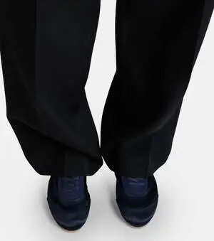 JIL SANDER Etage Satin Sneakers - Blue