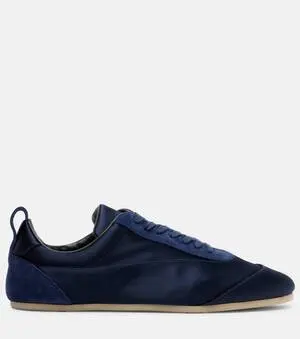 JIL SANDER Etage Satin Sneakers - Blue