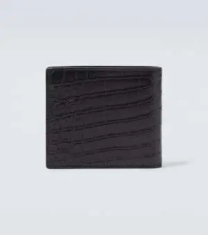 Saint Laurent Croc-effect Leather Wallet