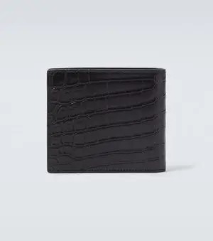 Saint Laurent Croc-effect Leather Wallet