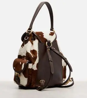 Miu Miu Calf Hair Backpack - Brown