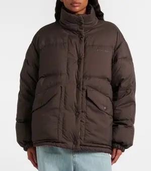 Miu Miu Reversible Down Jacket - Brown