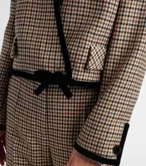 Valentino Garavani Houndstooth Virgin Wool Jacket