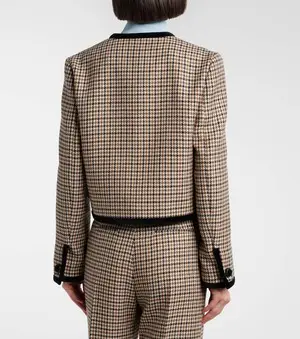 Valentino Garavani Houndstooth Virgin Wool Jacket