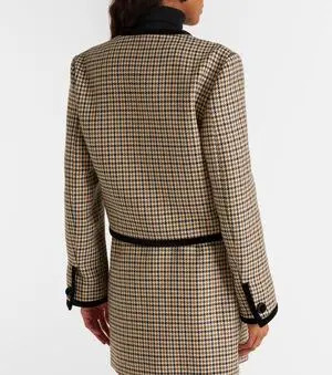 Valentino Garavani Houndstooth Virgin Wool Jacket