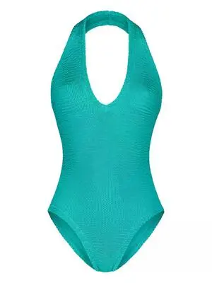 PARAMIDONNA Julia Halterneck Swimsuit - Blue