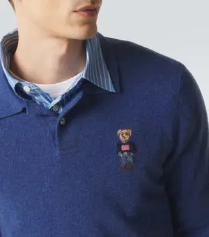 Polo Ralph Lauren Polo Bear Cashmere Polo Sweater