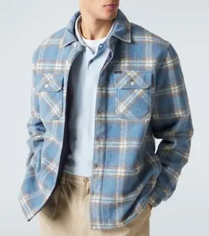 Polo Ralph Lauren Plaid Wool-blend Flannel Shirt - Blue