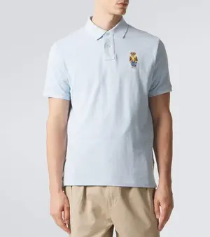 Polo Ralph Lauren Polo Bear Cotton Piqu� Polo Shirt - Blue
