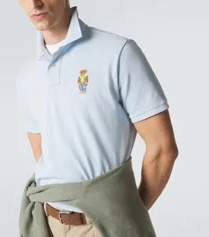 Polo Ralph Lauren Polo Bear Cotton Piqu� Polo Shirt - Blue