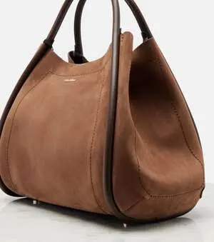 Max Mara Small Suede Tote Bag - Brown