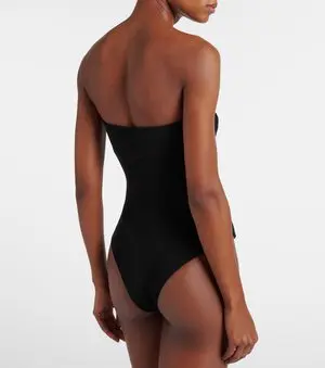 Balmain Strapless Crêpe Bodysuit