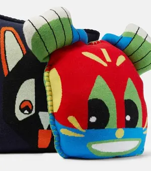 Loewe X Louis Wain Wool Jacquard Cushion - Multicoloured