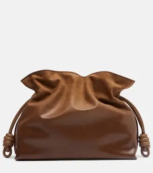 Loewe Flamenco Medium Clutch - Brown