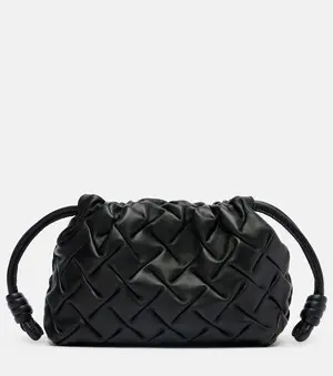 Loewe Flamenco Mini Clutch In Leather - Black