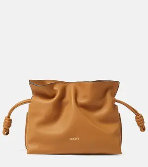 Loewe Flamenco Mini Clutch In Leather - Brown