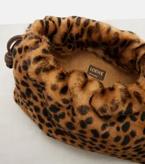 Loewe Flamenco Medium Calf Hair Shoulder Bag - Brown