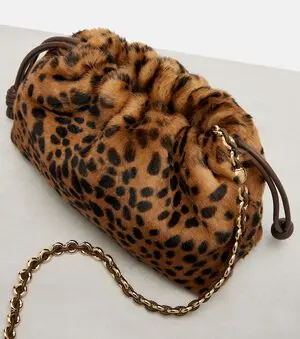 Loewe Flamenco Medium Calf Hair Shoulder Bag - Brown