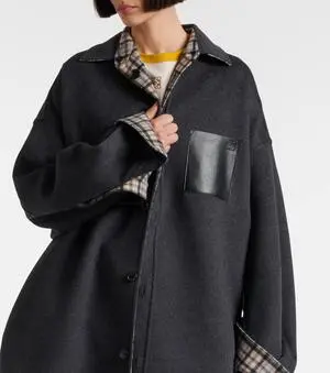 Loewe Reversible Wool And Cashmere Coat