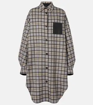 Loewe Reversible Wool And Cashmere Coat - Grey