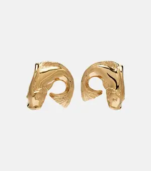 Gucci Sculptural Clip-on Earrings - Gold