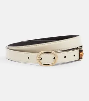 Gucci Leather Belt - White