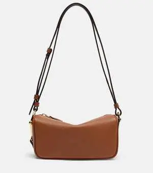 Gucci Half Horsebit Small Leather Shoulder Bag