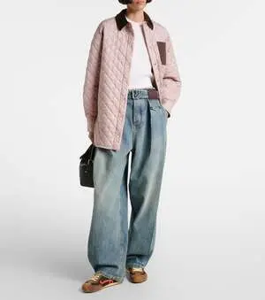 Loewe Pleated Wide-leg Jeans