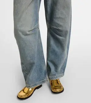 Loewe Anagram Barrel-leg Jeans - Blue