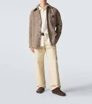 Loewe Anagram Wool-blend Overshirt - Multicoloured