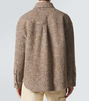 Loewe Anagram Wool-blend Overshirt - Multicoloured