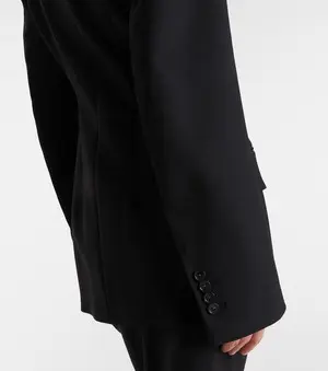 Sportmax Double-breasted Peplum Blazer - Black