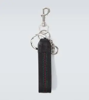 Gucci Double G Leather Keychain