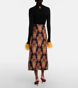 La DoubleJ Cornucopia Wool-blend Midi Skirt