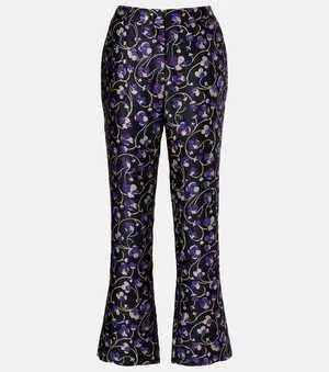 La DoubleJ 24/7 Honeysuckle Jacquard Straight Pants