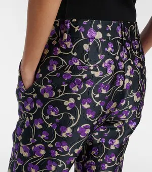 La DoubleJ 24/7 Honeysuckle Jacquard Straight Pants