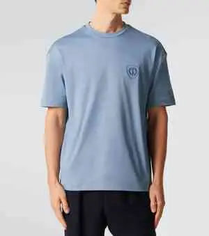 Giorgio Armani Cotton Jersey T-shirt - Blue
