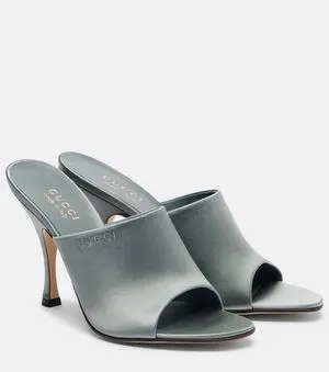 Gucci High Heel Mules Clogs For Women
