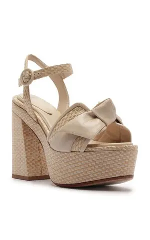 ALEXANDRE BIRMAN Maxi Clarita Raffia Platform Sandals