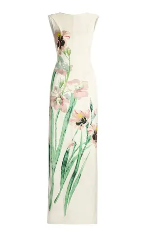 ERDEM Erdem Floral Duchess Satin Gown