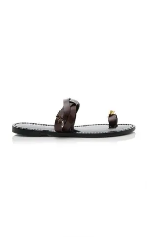 AMANU The Lagos Leather Sandals - Brown