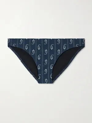 Tory Burch Printed Bikini Briefs - Blue