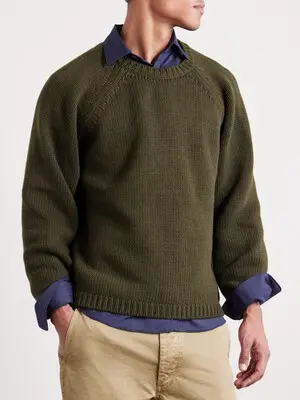 BODE Ribbed-knit Cashmere Sweater