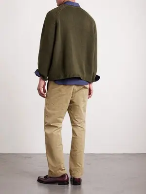 BODE Ribbed-knit Cashmere Sweater