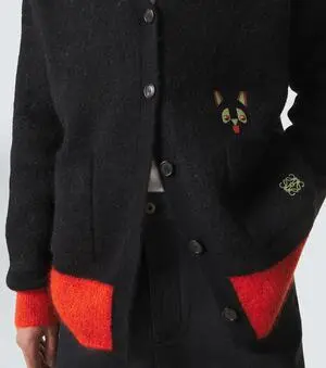 Loewe X Louis Wain Mohair-blend Cardigan